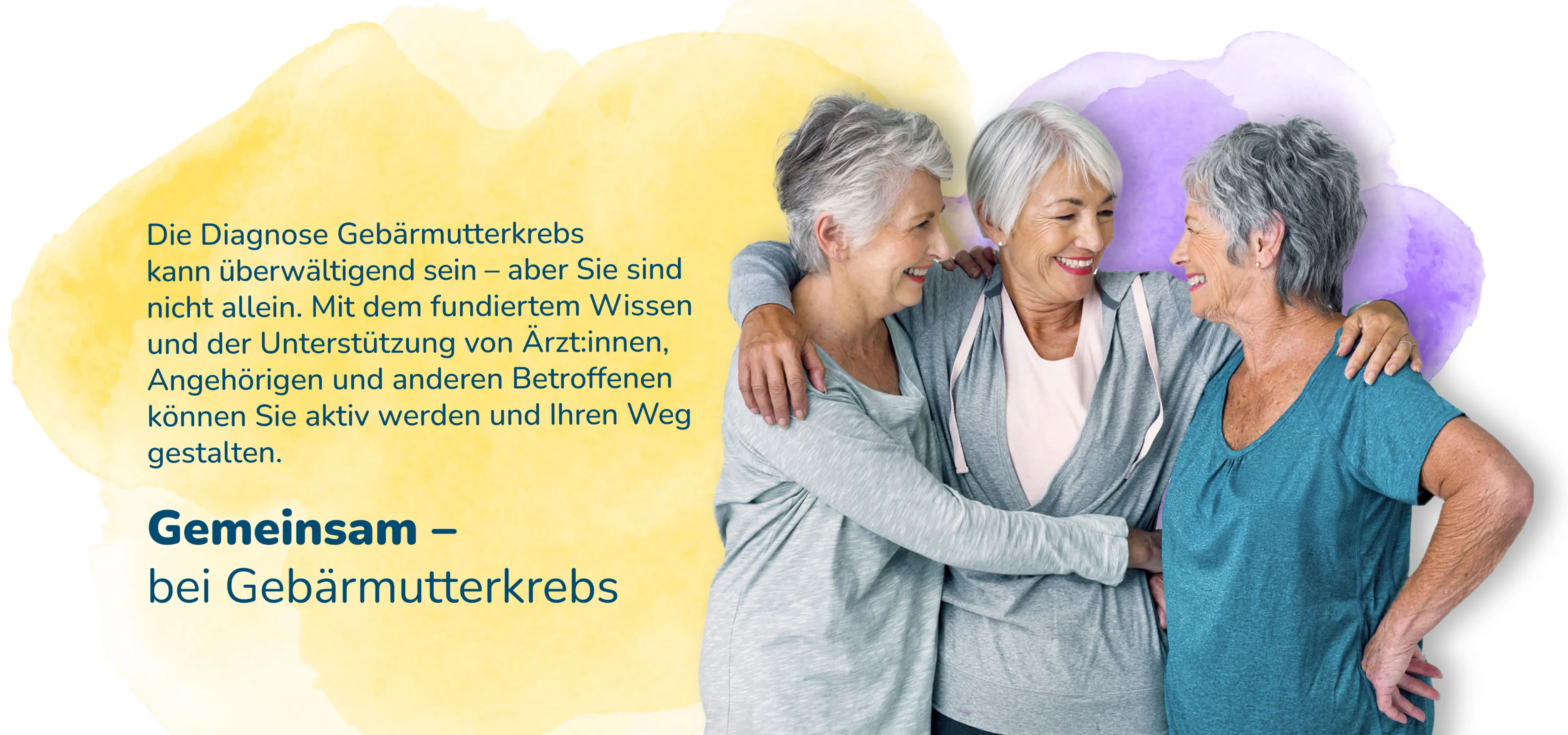 Gemeinsam bei Gebärmutterkrebs: Infos und Hilfe für Sie und Angehörige